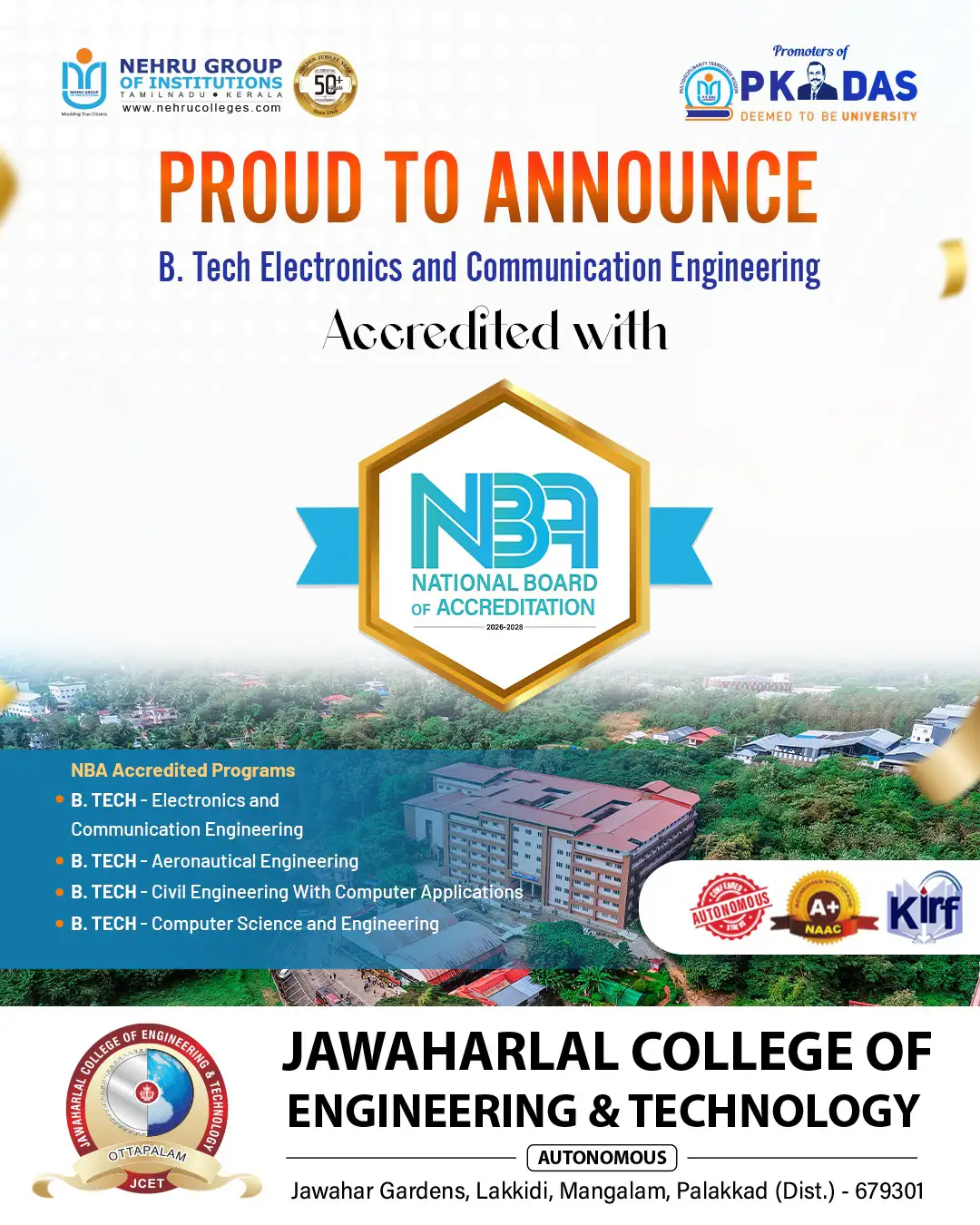 Best Engineering Colleges in Kerala | Engineering Colleges in Palakkad ...